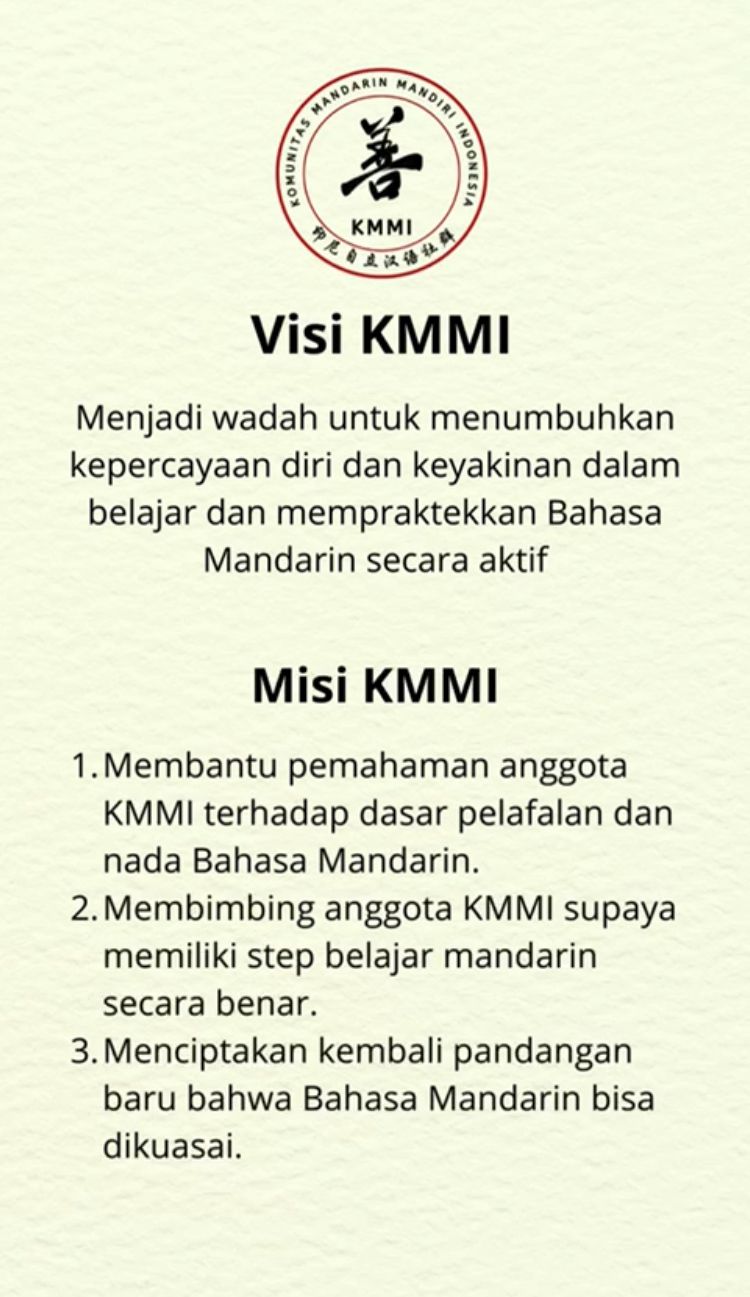 Komunitas Mandarin Mandiri Indonesia – BelajarBanyak.com